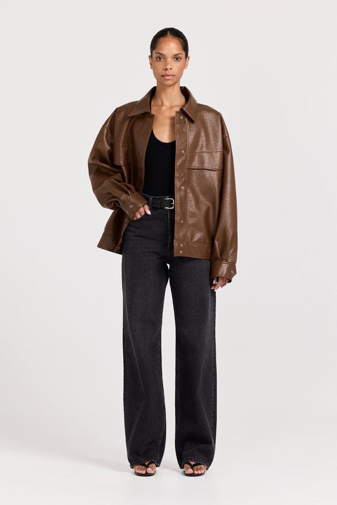 Nova Jacket | Brown Leather | Henne