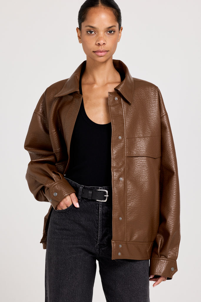 Nova Jacket | Brown Leather | Henne