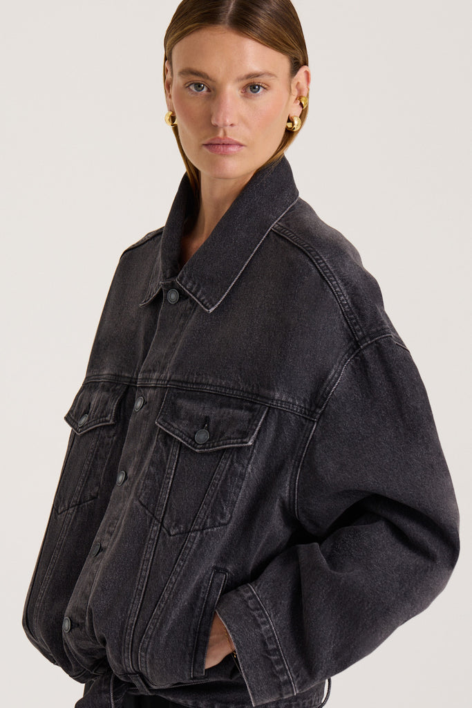 Helena Jacket | Black Denim Jacket | Henne