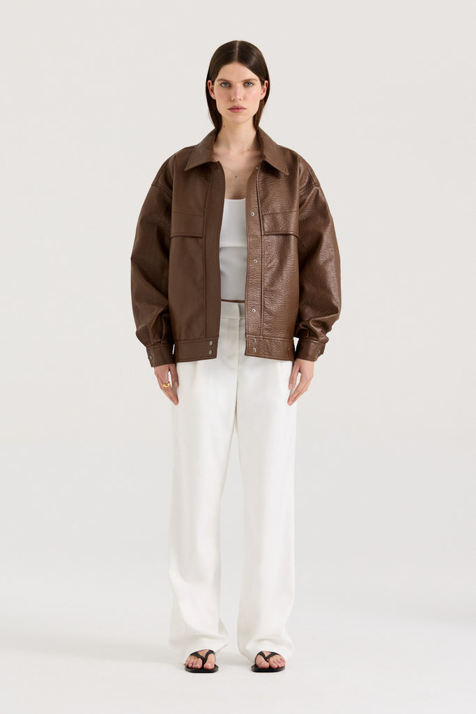 Nova Jacket | Brown Leather | Henne