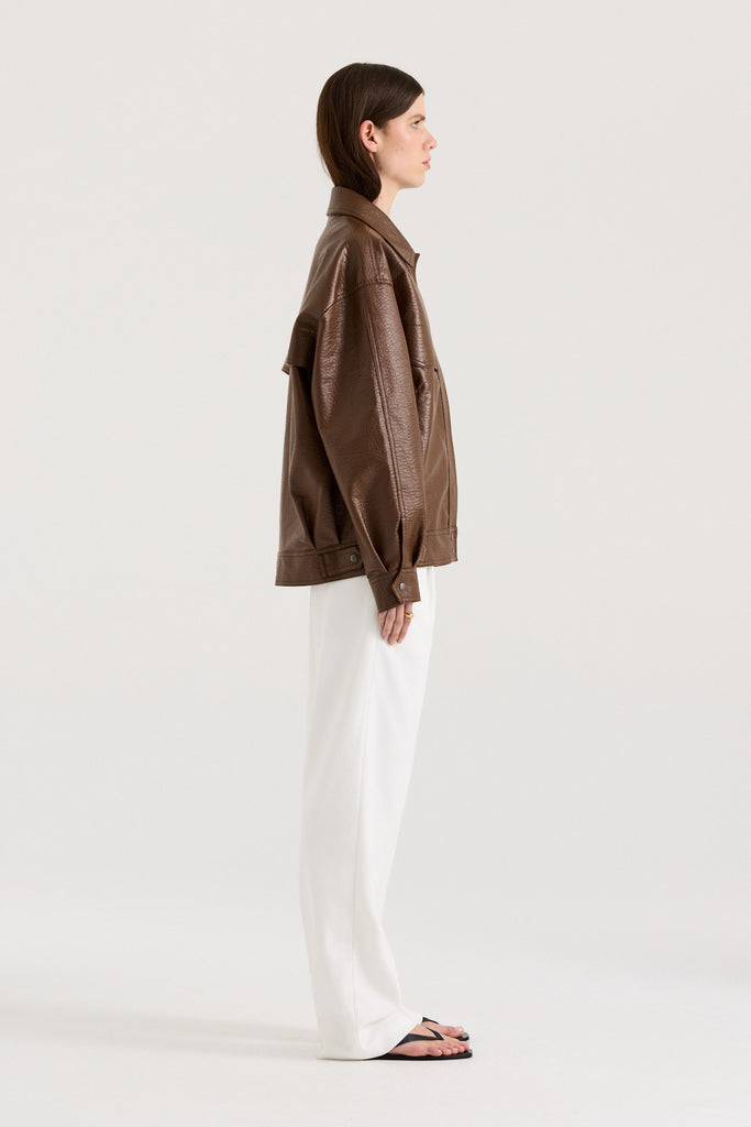 Nova Jacket | Brown Leather | Henne